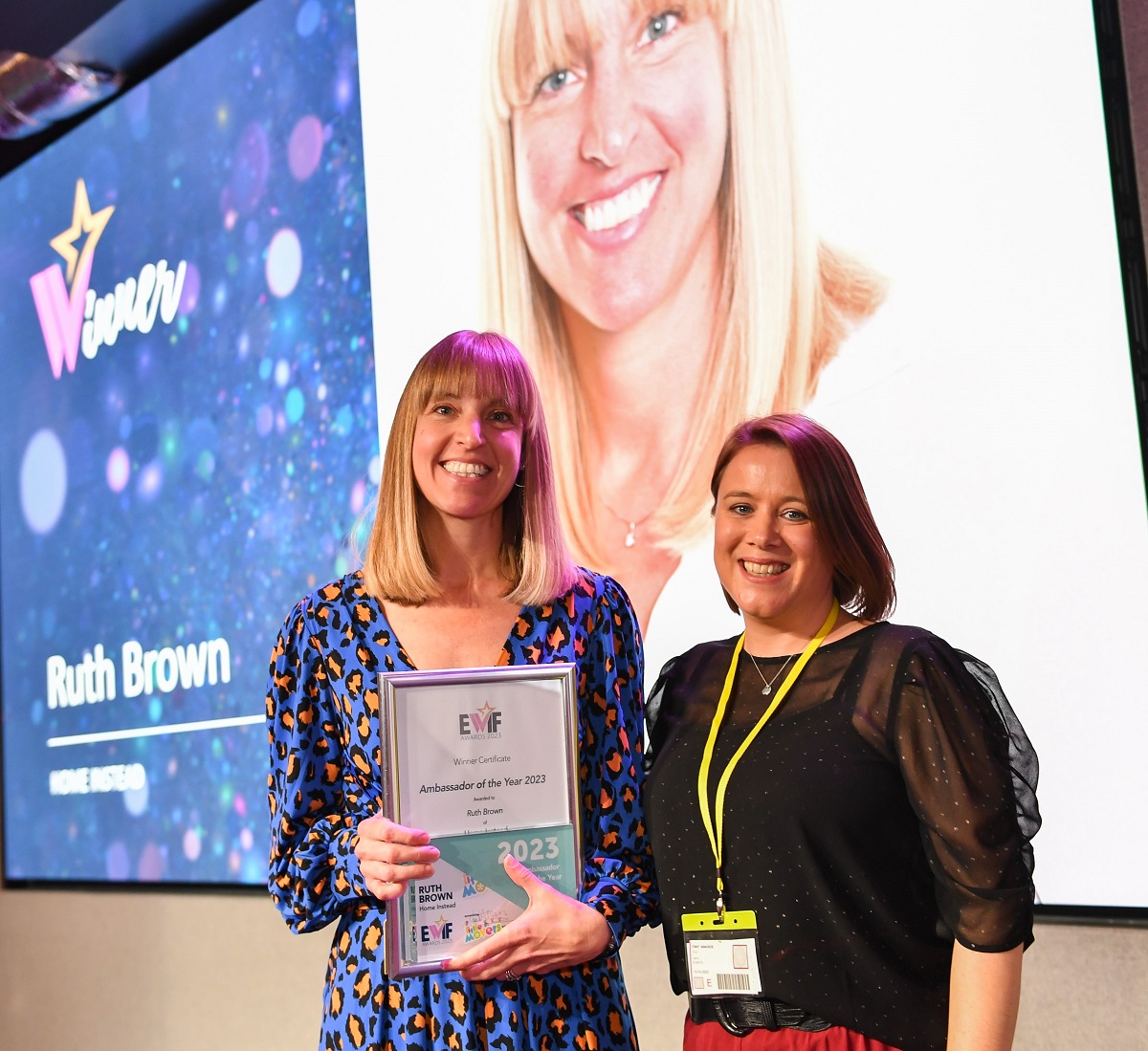 Top accolade 'Ambassador of the Year' is awarded to Ruth Brown